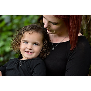 quan jewelry Tree of Life Pendant Mom and Me Jewelry, Necklace Set for 2, Birthday and Christmas Presents for Mother and Daughters, with Inspiration Quote on Greeting Card