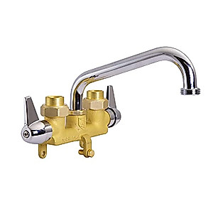 Design House 558049 Ashland Laundry Tub Faucet, Brass, 8-12", Polished Chrome
