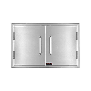 Whistler Stainless Steel Double Access Doors for Outdoor Kitchen Storage Grills Island, 33"x 22"