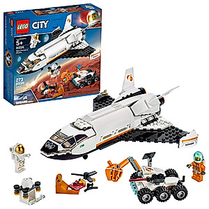 LEGO City Space Mars Research Shuttle 60226 Space Shuttle Toy Building Kit with Mars Rover and Astronaut Minifigures, Top STEM Toy for Boys and Girls, New 2019 (273 Pieces)