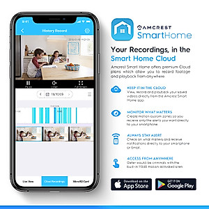 Amcrest 4MP WiFi Camera Indoor, Dog Camera, Sound & Baby Monitor, Human & Pet Detection, Motion-Tracking, w/ 2-Way Audio, Pan/Tilt Wireless IP Camera, Night Vision, Smart Home ASH41-B