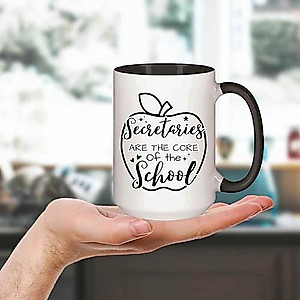 Humorous Gift Supportive Gift For School Secretaries, For Mother's Day - Show Your Support For Office Admin On 11oz 15oz Inner Color Accent Mug