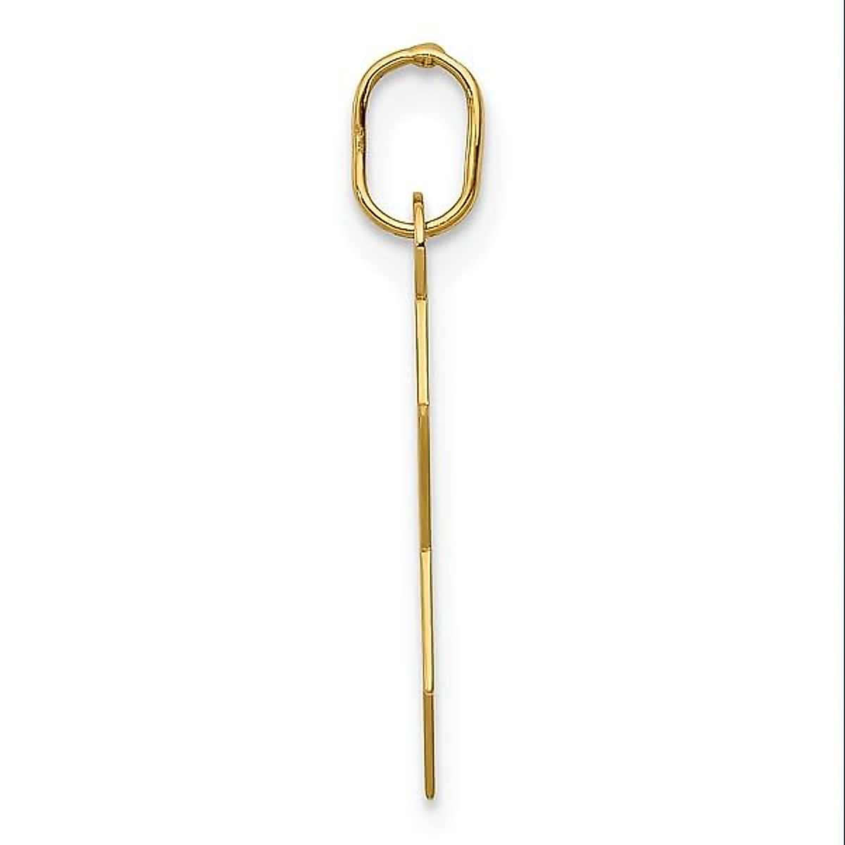 14K Yellow Gold Star of David Jewish Magen Necklace Judaica Religious Pendant Israel Charm Only