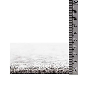 Unique Loom Sofia Collection Area Rug - Grand (10' x 14' 1" Rectangle, Light Gray/Ivory)