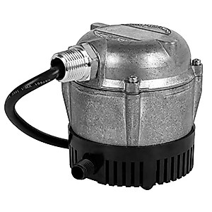 Little Giant 1-YS 1/150 HP, 205 GPH , 230 Volt Parts Washer Pump, with 6-Ft. Cord No Plug, Grey, 501036