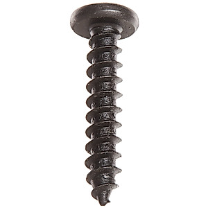 Small Parts 1016APPB Steel Sheet Metal Screw, Black Oxide Finish, Pan Head, Phillips Drive, Type A, #10-12 Thread Size, 1" Length (Pack of 100)