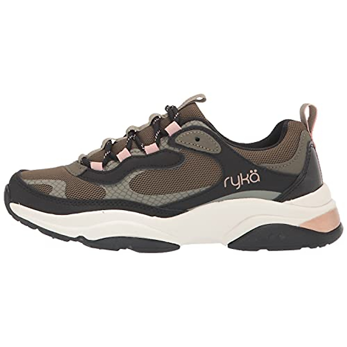 Ryka Women's Noriko Walking Shoe Dark Olive Exotic 8.5 W