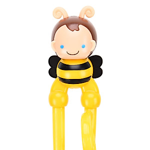 Children's Practice Chopsticks Kids Chopsticks Reusable Childrens Chopsticks Easy To Use Chopsticks Toddler Chopsticks Helper (Bee stainless steel yellow)