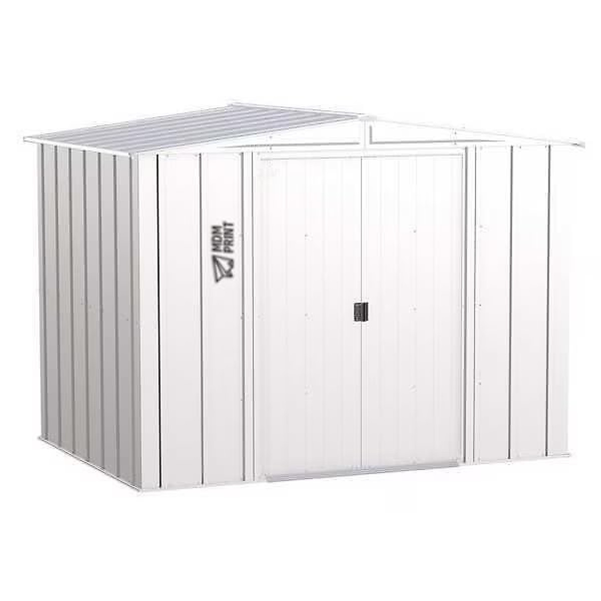MDMprint 8x6 Steel Storage Shed, Flute Grey, CLG86FG-A