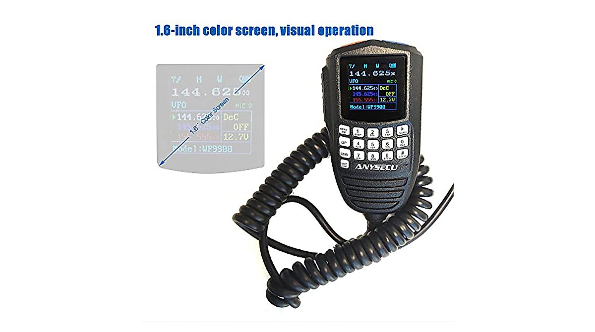 Anysecu WP-9900 Mini Mobile Radio 25W Dual Band Car Radio