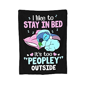 MANMAT Cartoon Throw Blanket Lightweight Cozy Couch Bed Super Soft and Warm Flannel Fleece Microfiber Throws Blankets for All Seasons 50''x40''