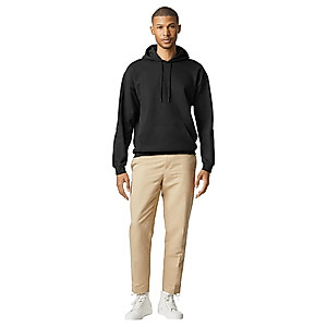 Gildan Adult SoftStyle Hoodie Sweatshirt, Style GSF500, Black, Medium