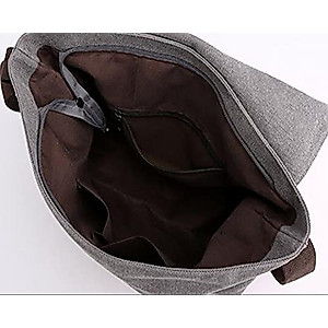 Vintage Canvas Satchel Messenger Bag for Men Women，Canvas Messenger Bag crossbody Shoulder Bag Chest Bag Travel Carry Bag