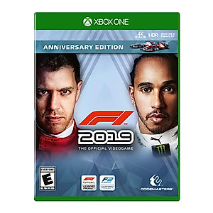 Thrustmaster Ferrari 458 Spider Racing Wheel (Xbox Series X/S & One) and F1 2019 Anniversary Edition (Xbox One)