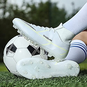 World Cup/Student Games Competition Shoes Foture 4.1 Netfit FG AG Rainbow Sports Football Shoes XX 17.2 Solidly Nailed Football Shoes (5, White, Numeric_5)
