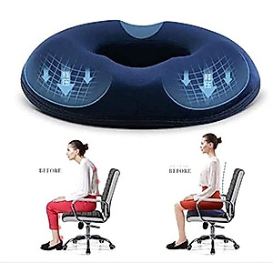 BUZZNN Memory Foam Seat Cushion, Office Chair Cushion, Car Seat Cushion, Ergonomic Design, Comfortable Coccyx Cushion for Home Office Chair Pad, Car Seat