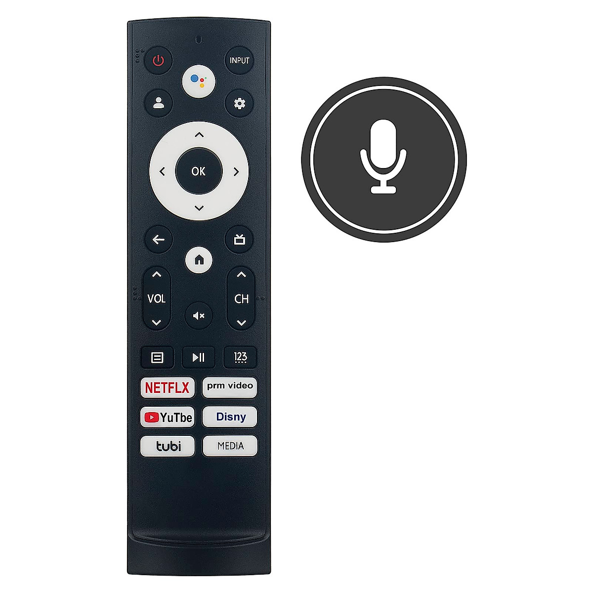 ERF3W90H Voice Replaced Remote Control fit for Hisense Smart TV 309489 65U6H 43A68H 55U65H 65U7G 75U7G 50A6H 50A65H 50A68H 55A6H 65A68H