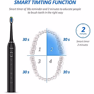 TLOVII Electric Toothbrush Replacement Heads Refill, 2 Count