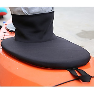 NU Black Kayak Spray Skirt Universal Neoprene Spray Skirt Suitable Size 9052cm/35.420.47 inch or Less