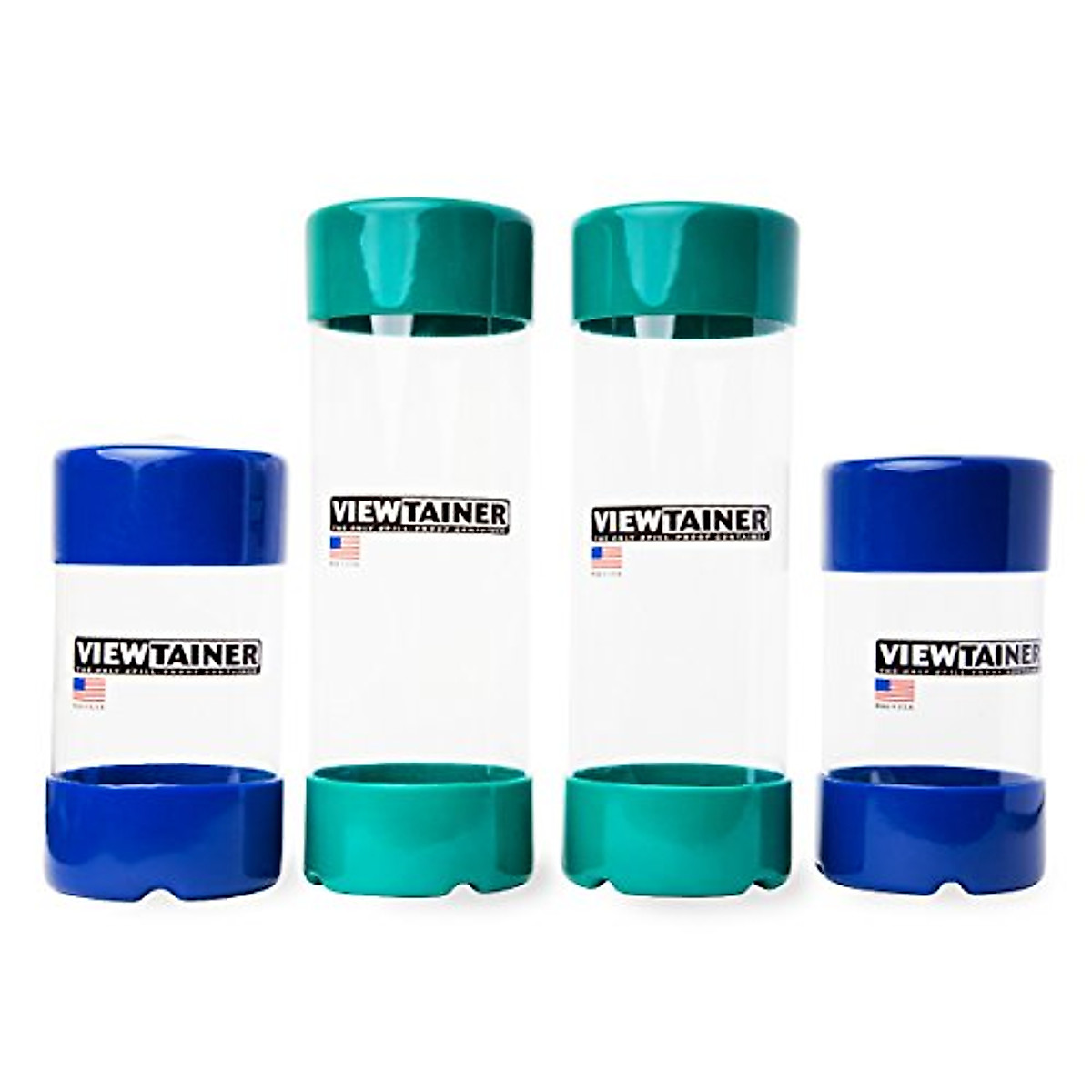 Viewtainer Slit-Top 4-Pack - 2.75" (Blue/Green)