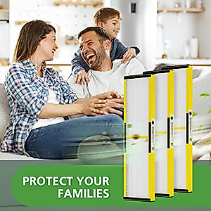isinlive 3 Pack FLT5000 True HEPA Filter C Replacement Compatible with G-Guardian Air Purifier AC5000 AC5000E AC5250PT AC5350B AC5350BCA AC5350W AC5300B