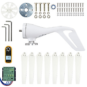 Smaraad 600W 12V Wind Turbine Generator, Wind Generator Kit with Charge Controller, Wind Power Generator for Marine, RV, Home, Windmill Generator Suit for Hybrid Solar Wind System