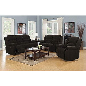 Coaster Home Furnishings Gordon Motion Loveseat Chocolate, 62"W x 37"D x 40"H (601462)