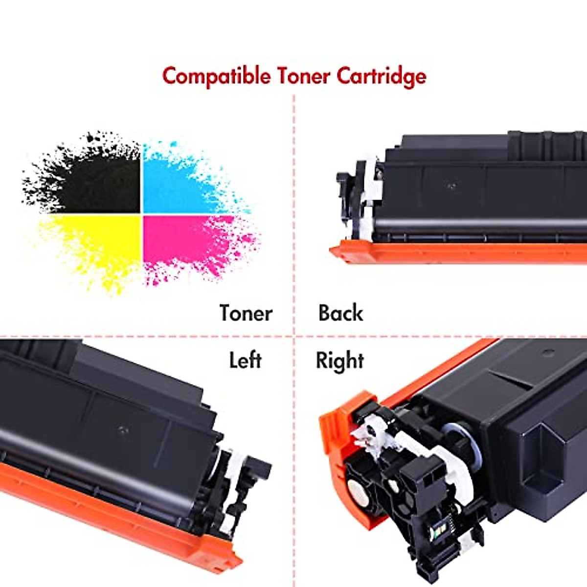 069H 069 Toner Cartridge 4-Pack Compatible Replacement for Canon 069H Toner Cartridge for Canon imageCLASS MF753Cdw MF751Cdw LBP674Cdw Series Printer Ink