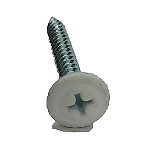 #8x1 1/4" Philips Modified Truss Head White Weatherstrip Screws Qty: (500)