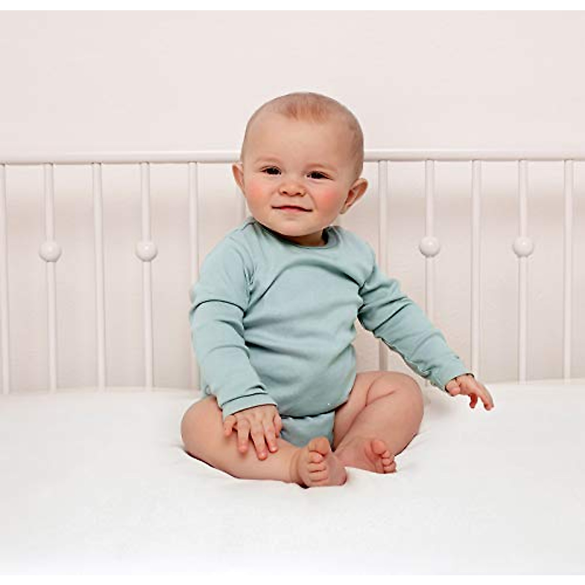 Pure Bamboo Sheets - Bamboo Crib Fitted Sheet (52"x28"x6") for Girls and Boys - 100% Organic Bamboo, Luxuriously Soft, Ultimate Cooling, Fits Standard Size Crib Mattress (Pink)