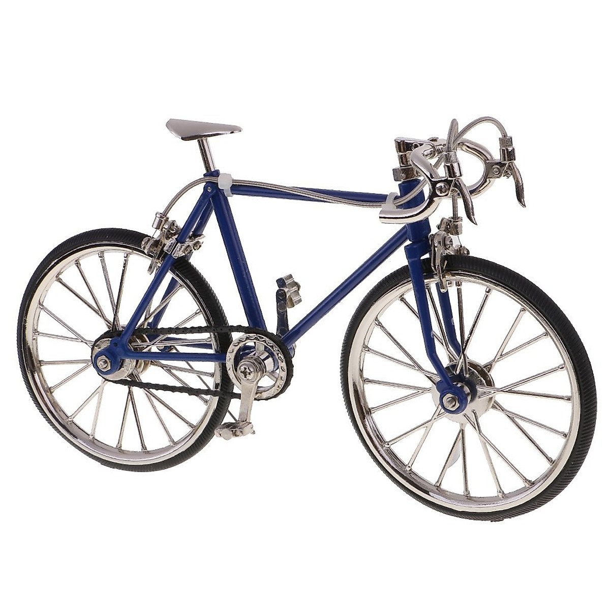 Taotenish 1:10 Scale Racing Bike Model Replica Bicycle Toy Collections Kids Gift - Dark Blue