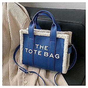 Aeefnuie The Tote Bags For Women , Personalized Leather Tote Bags Mini Top-Handle Crossbody Tote Bag Handbag For Travel/ Work