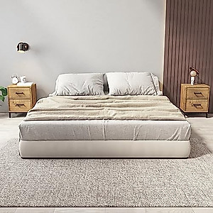 Makastle Small Nightstand Set of 2, Nightstands Beside Table with 2 Drawers, Wood End Tables Side Tables Bedside Cabinets for Bedroom, Living Room, Easy Assembly, 14.2"x11.8"x17.7" Solid Wood Pine