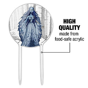 Acrylic Corpse Bride Bride Cake Topper Party Decoration for Wedding Anniversary Birthday Graduation