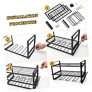 HOOTNEE Power Tool Organizer Storage Shelves Screwdriver Garage Tool Organizer Tool Room Supplies Hand Tool Holder Tool Organizer Wall Mount Tool Organizer and Storage Carbon Steel