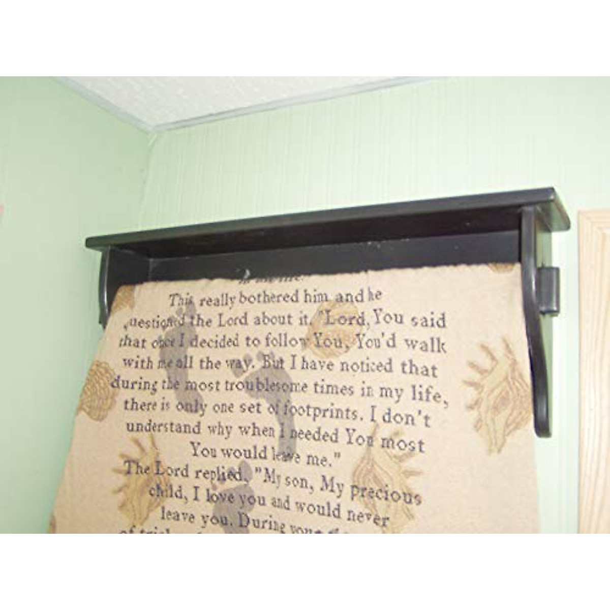 Quilt Rack Wall Stand/Blanket Holder Black