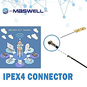 Maswell Internal Antenna Triple Band WiFi for wimax zigbee Bluetooth WiFi 2.4G WiFi 5G WiFi 6 and WiFi 6E WiFi 7 LTE Bands High Gain ipex 10cm