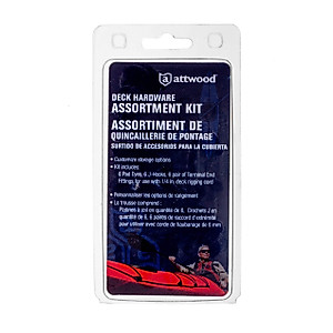 Attwood 11782-7 Customized Kayak Tie-Down Deck Hardware Assortment Kit