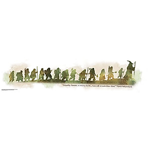 RoomMates RMK2161SCS The Hobbit Quote Peel and Stick Wall Decals , White