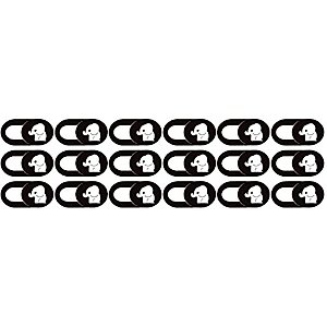 SOLUSTRE 18 pcs Camera Cover Indicator Light Webcam Slide Blocker Laptop Privacy Protection Laptop Camera Computer Tablets Webcam Cover Slide Webcam Cover for Laptop Flat abs