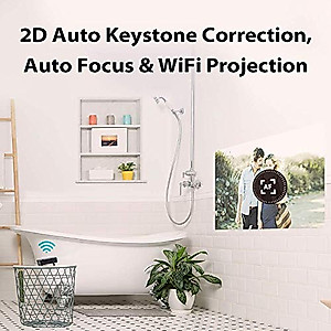 SUS ZenBeam S2 Portable Mini Wireless Projector with Speakers 500 Lumens Native 720P USB-C HDMI ( Renewed)