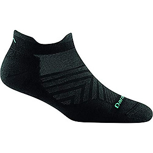 Darn Tough Women's Run No Show Tab Ultra-Lightweight Running Sock (Style 1047) - Black, Medium