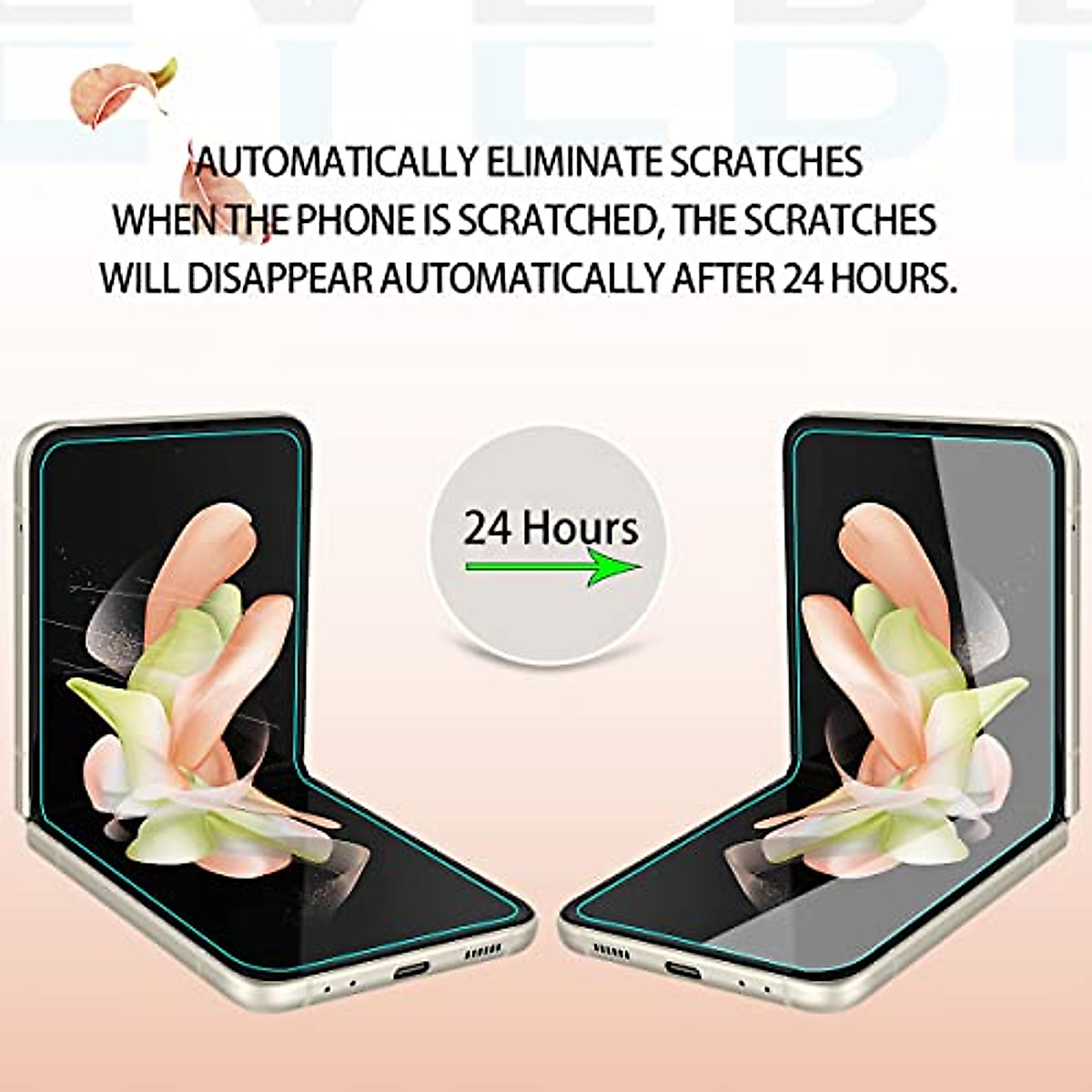 Galaxy Z Flip 4 5G Screen Protector + Camera Lens Protectors By YEYEBF, [2+2 Pack] Full Coverage Screen Protector for Galaxy Z Flip 4 [Case-Friendly][Anti-Shatter][3D Glass]