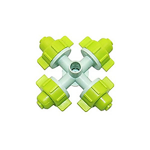 Xiaochen Lawn Irrigation Garden Watering 5 Pieces of Cross-Atomization Nozzle Garden Greenhouse Atomization Spray Nozzle Agricultural Tools Mist Sprayer (Color : Green)