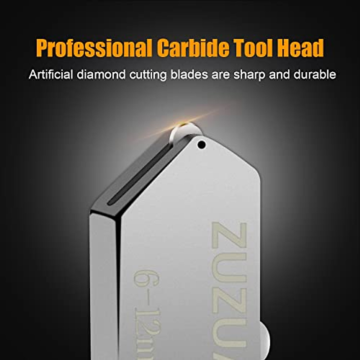 ZUZUAN Glass Cutter 2mm-20mm, Upgrade Glass Cutter Tool, Pencil Style Oil Feed Carbide Tip for Glass Cutting/Tiles/Mirror/Mosaic