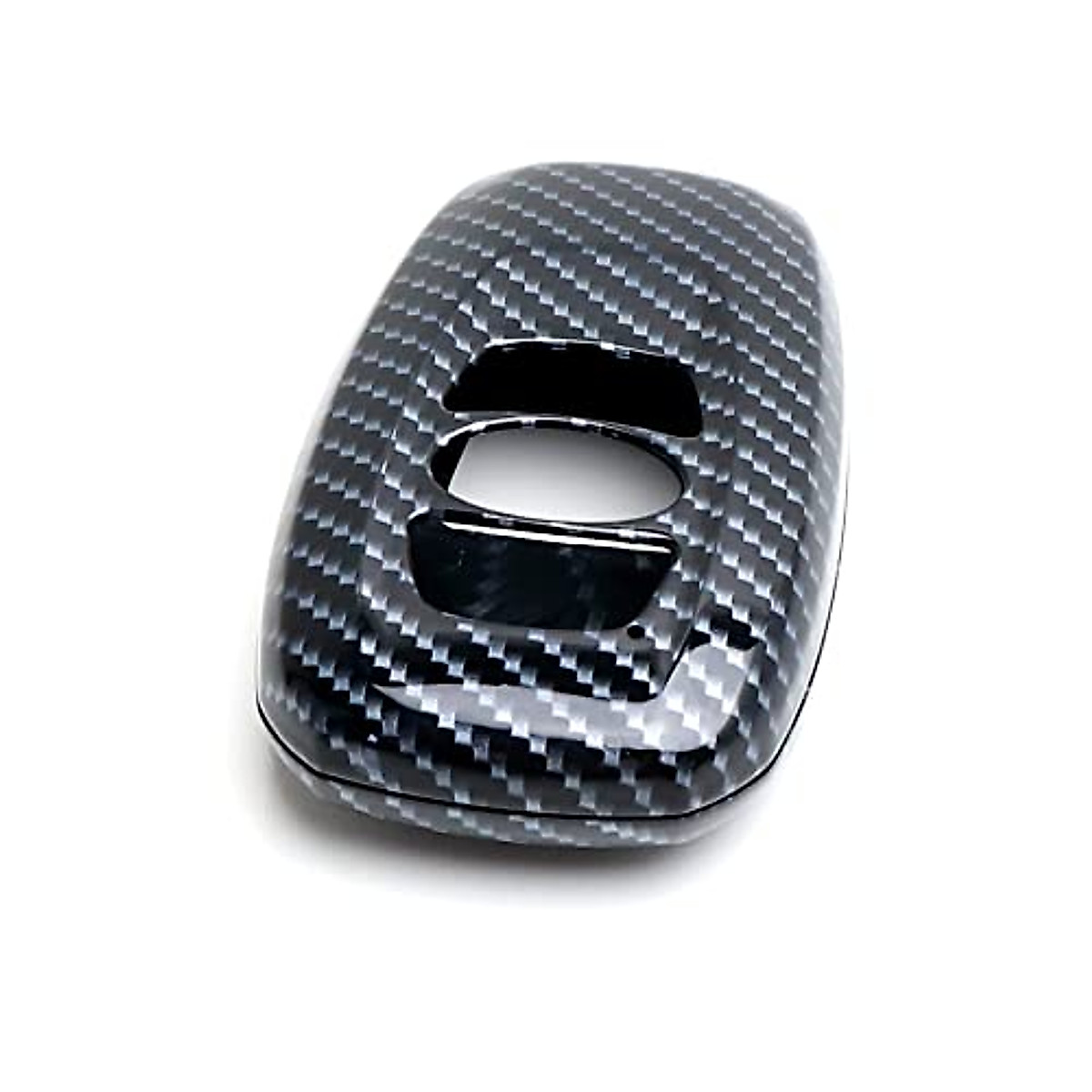 iJDMTOY Black Carbon Fiber Pattern Key Fob Cover Compatible with Subaru 2013-up BRZ, 15-up Legacy Outback Crosstrek, 16-up WRX/STi, 17-up Forester Impreza Keyless Fob