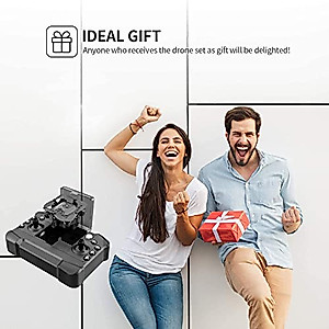 Foldable Mini Drone for Kids Toys,V2 Nano Pocket RC Quadcopter for Beginners Gift,with 3 Batteries,Altitude Hold, Headless Mode,3D Flips, One Key Return,3 Speed Modes,Easy Fly