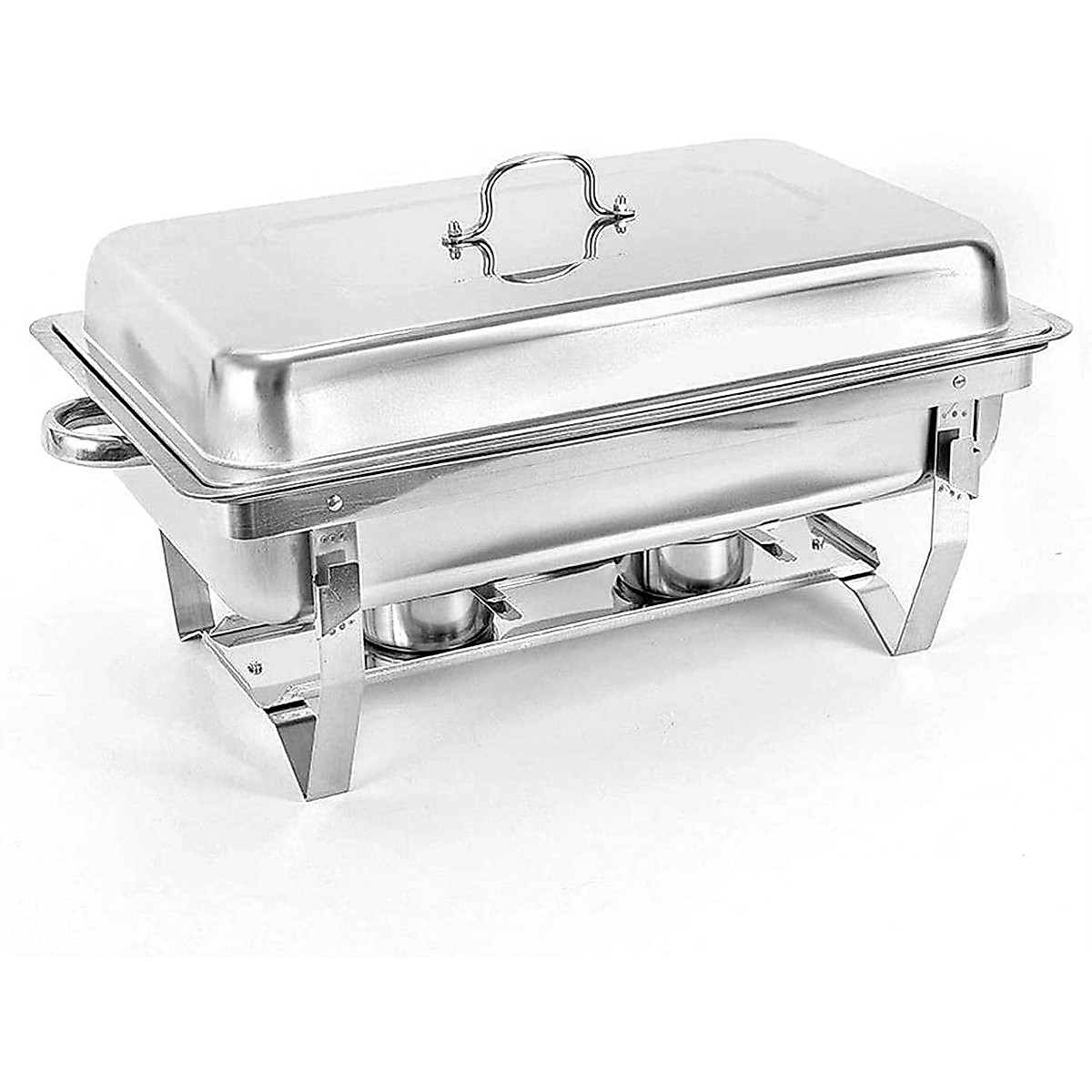 UZOURI Stainless Steel Chafing Dish, Chafing Dish Set Food Warmer Buffet, with Food Pans Fuel Holders, Food Warmer Professional Set for Catering Buffet