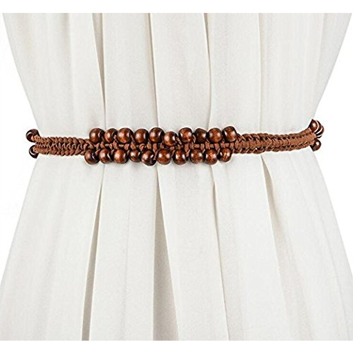 Cinlan Women's Bohemian Style Rope Braid Waist Belt (Style8), Medium