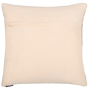 Safavieh Pillow Collection Throw Pillows, 22 by 22-Inch, Peyton Silver, Set of 2